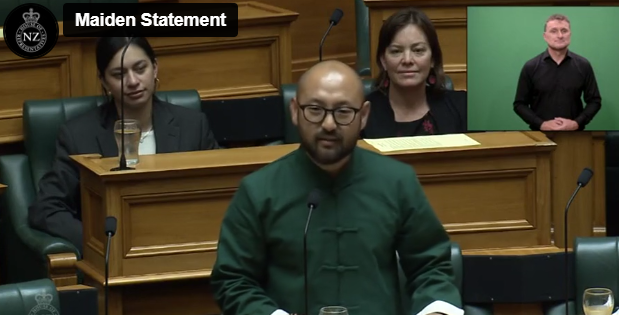 中文再次响彻NZ国会！绿党议员Lawrence Xu-Nan发表就职演说_天维新闻频道 - Skykiwi.com